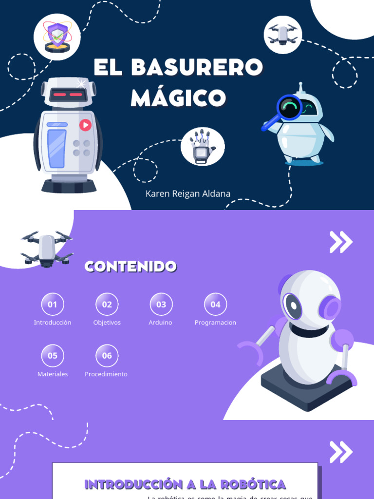 Presentacion Proyecto de Robotica Creativo Ilustrativo Morado - 20231204 - 070646 - 0000 | PDF ...