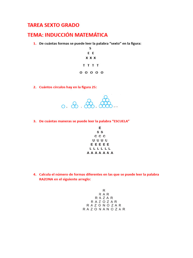 Tarea Sexto Grado | PDF