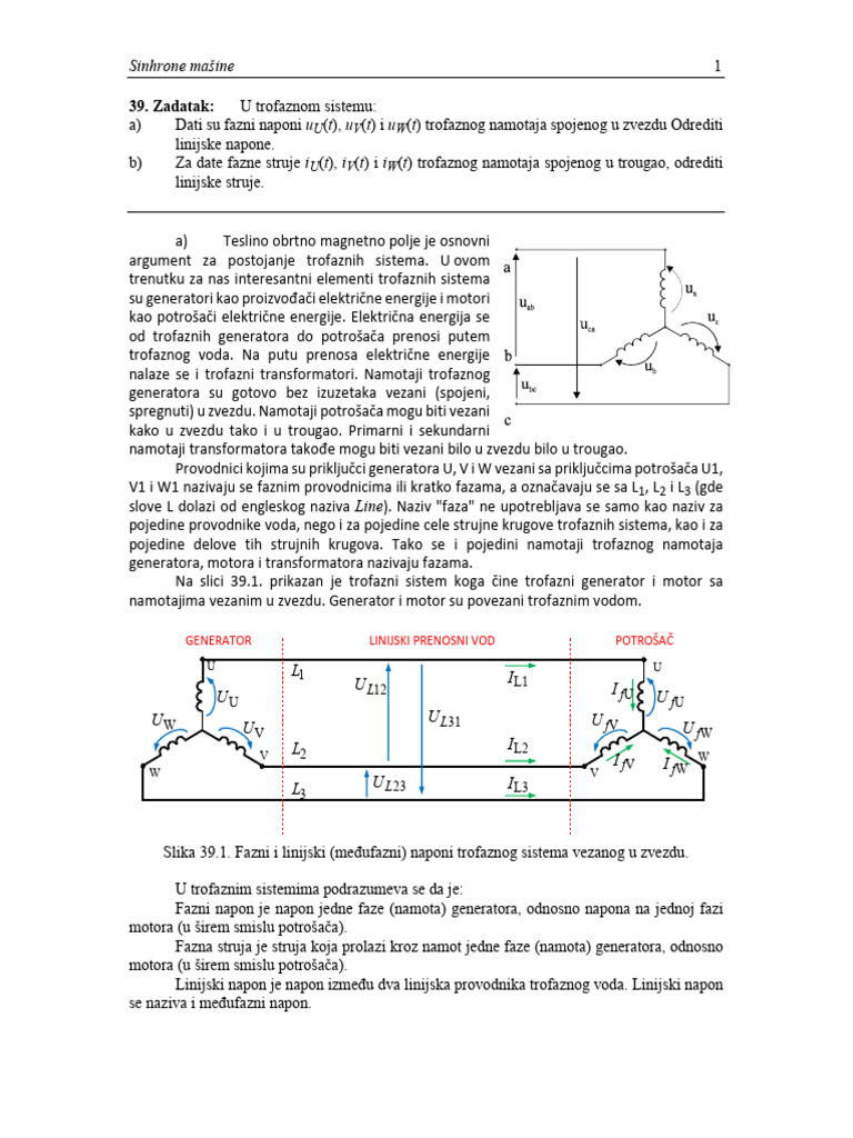 Zadaci Sinhrone Masine | PDF