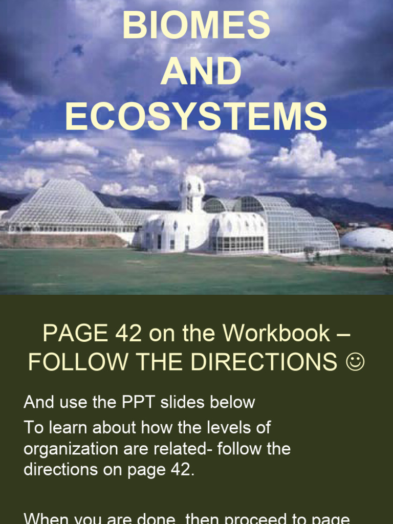 BIOMES+and+ECOSYSTEMS+Lesson+1 7+Pages+42+Adn+43+in+Workbook | PDF ...