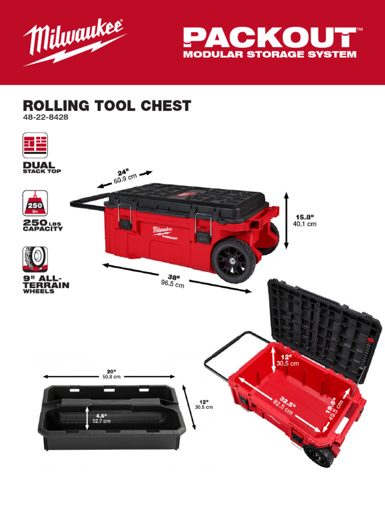 Milwaukee Packout Dimensions Overview | PDF | Manufactured Goods ...