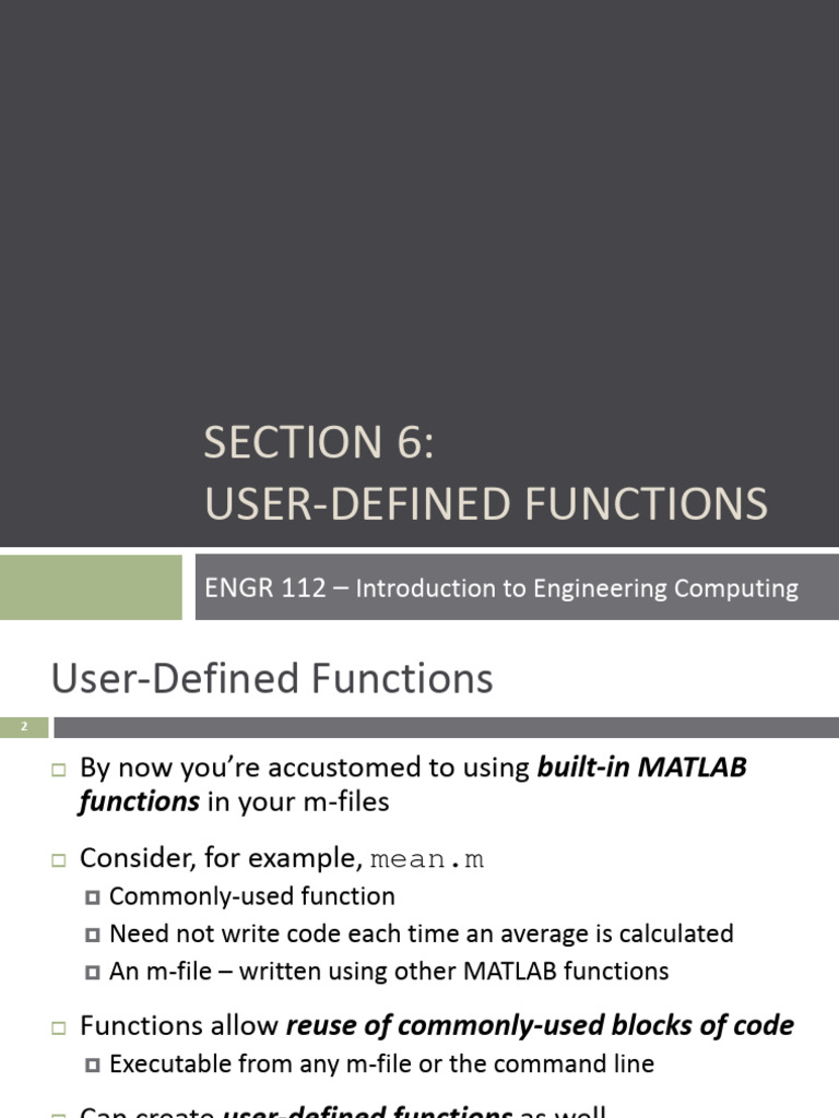 Section 6 User-Defined Functions | PDF | Recursion | Parameter ... Section 6 User-Defined Functions | PDF | Recursion | Parameter ...