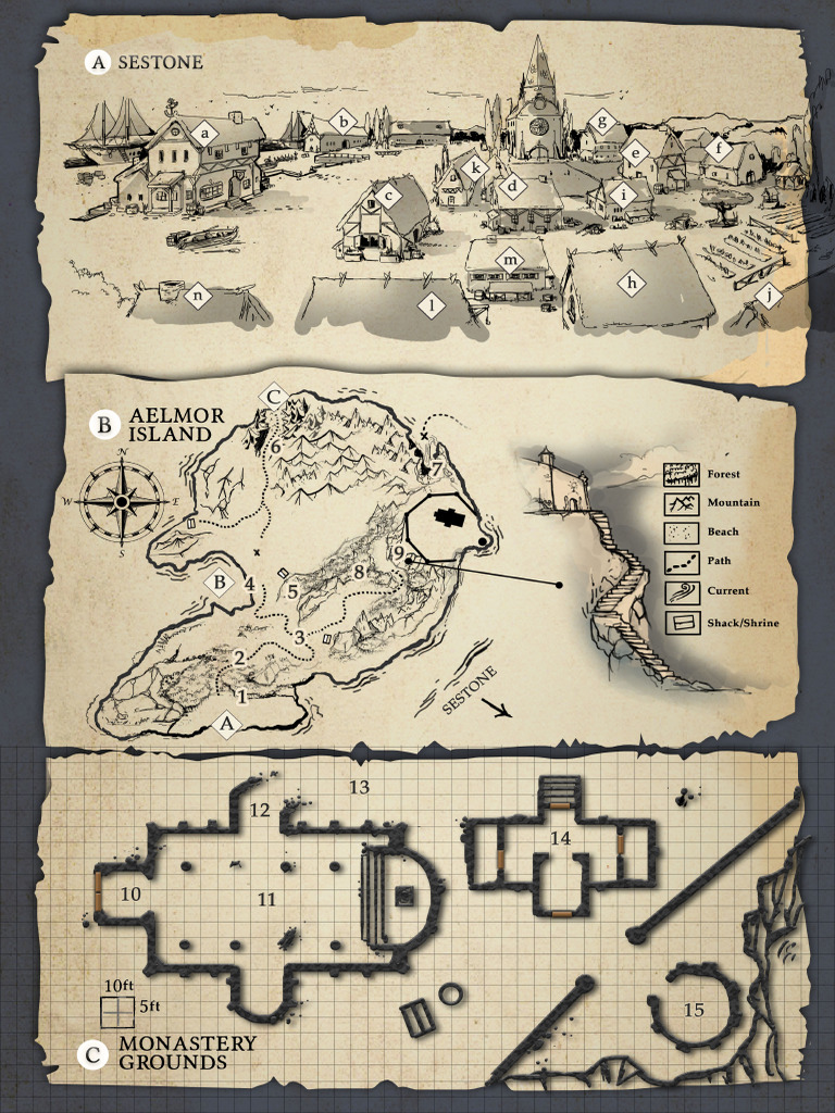 (1st Level) LoreSmyth - LORE001 - The Claws Of Madness Maps | PDF