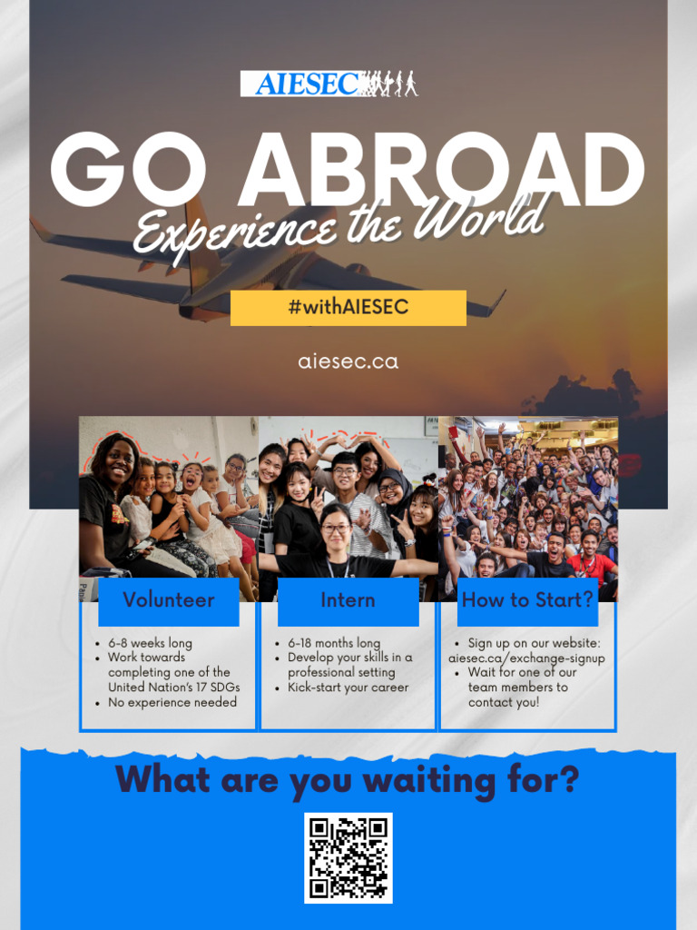 AIESEC Poster | PDF | Finance & Money Management