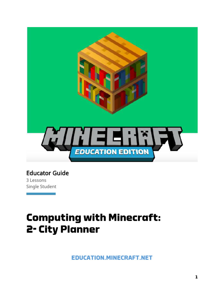Minecraft Coding: City Planner Lessons | PDF | Algorithms | Computer ...