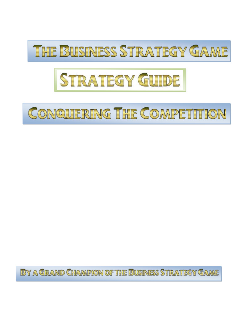 BSG Strategic Guide | PDF | Stocks | Economic Surplus