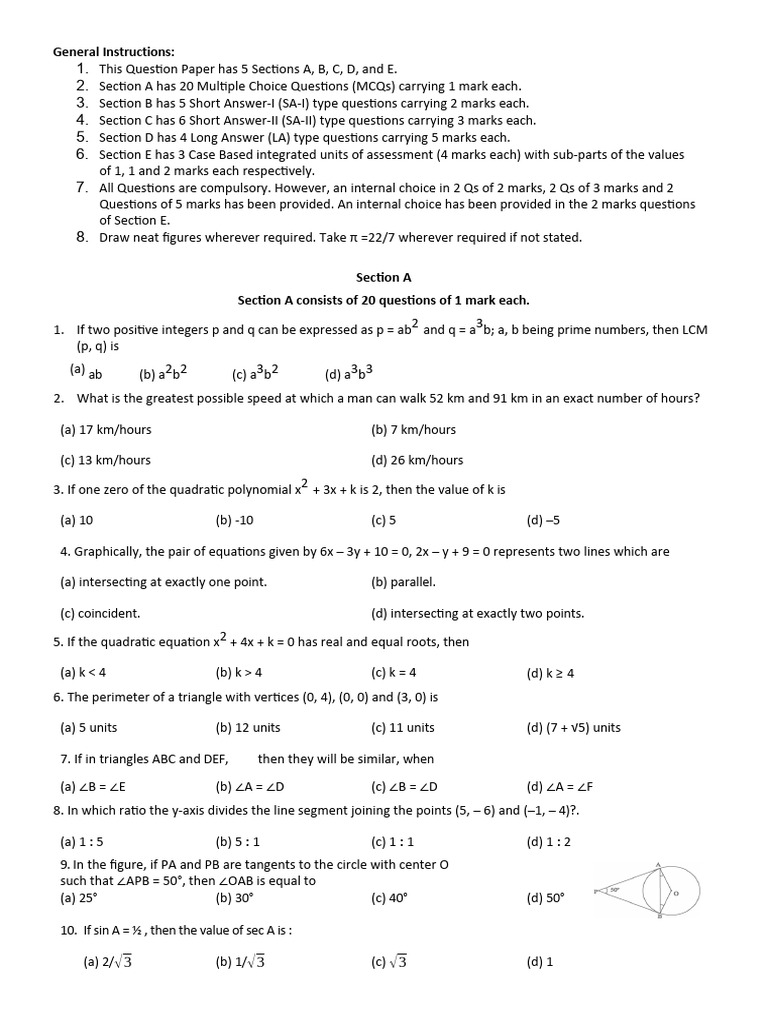 Class 10 Maths Basic | PDF | Circle | Area