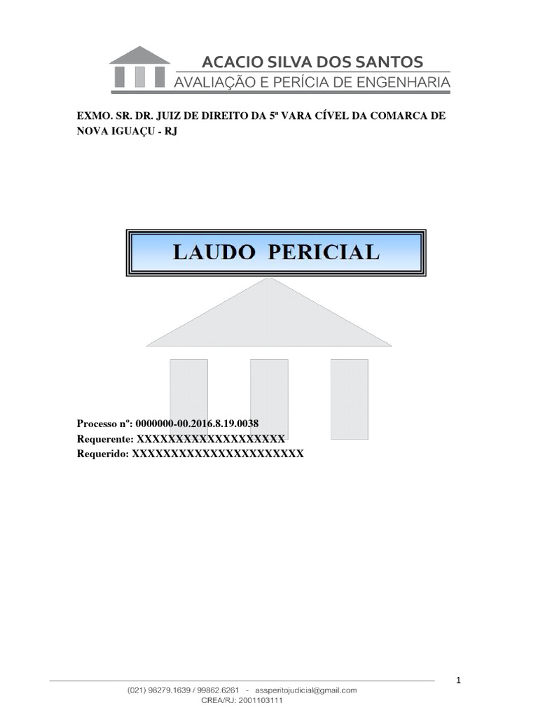Laudo Pericial 1 | PDF | Réu | Testemunha especializada