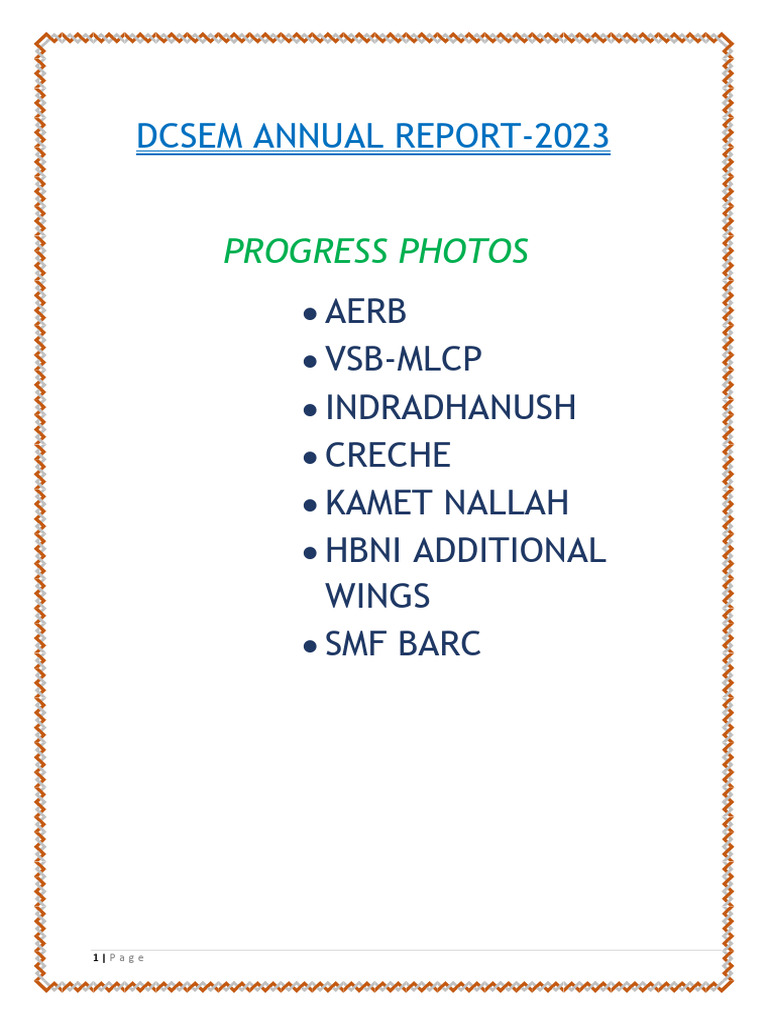 DCSEM Annual Report Photos - 2023 | PDF | Architectural Design ...