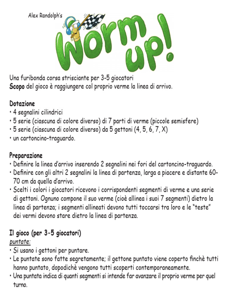 Worm Up Rules | PDF | Computers