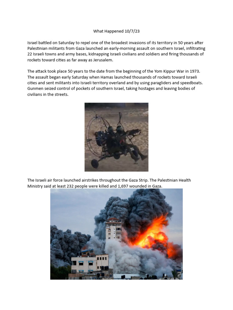 Brief History Israel and Gaza | PDF | Gaza Strip | Hamas Brief History Israel and Gaza | PDF | Gaza Strip | Hamas