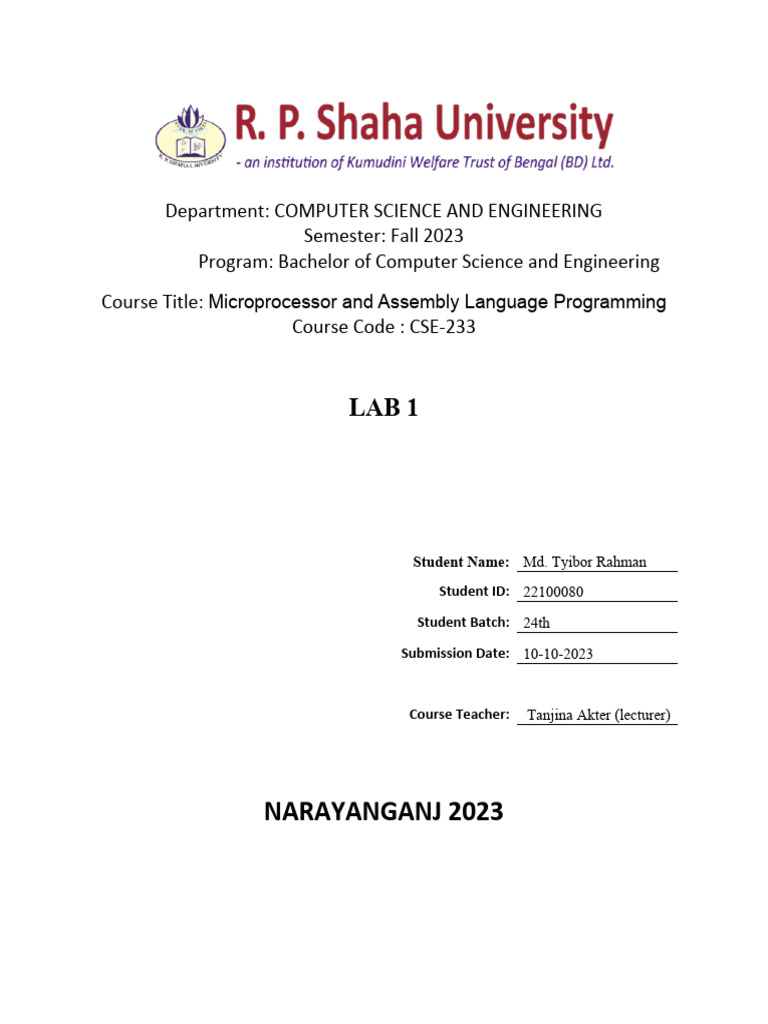 MALPlabwork | PDF | Software Engineering | Computer Hardware