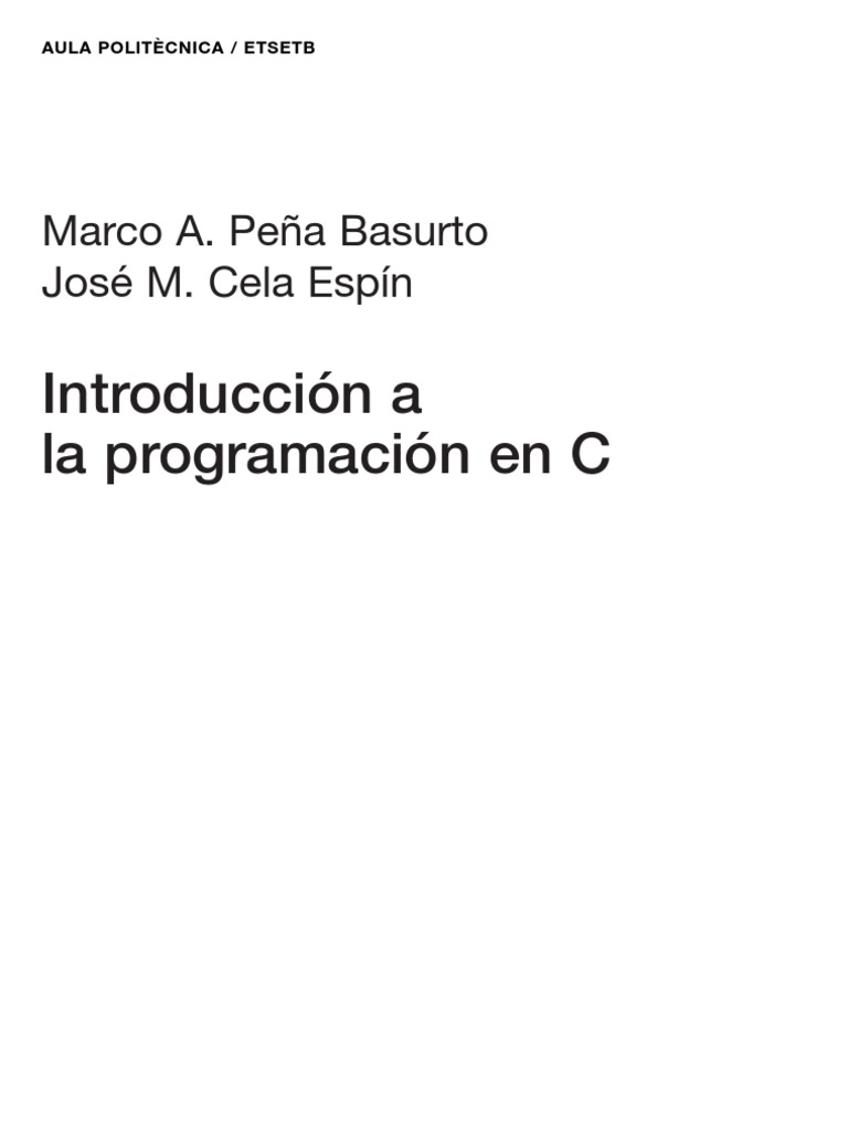 Introducción A La Programación en C | PDF