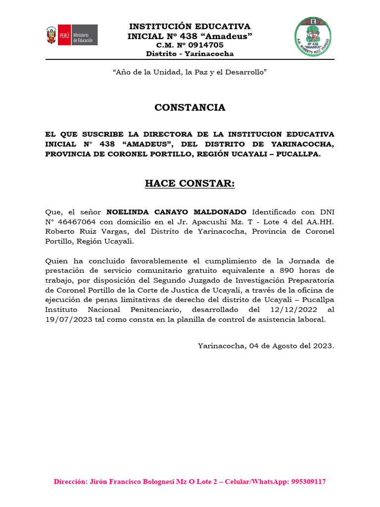 Constancia INPE | PDF