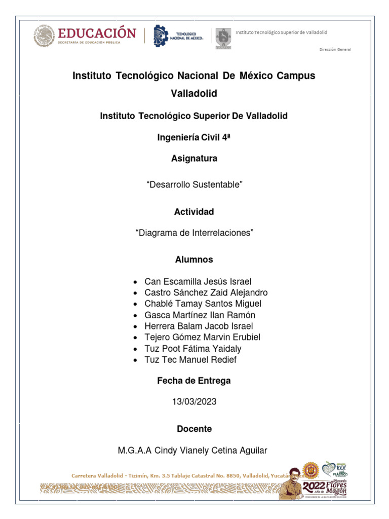 Diagrama de Interrelaciones | PDF | Sustentabilidad | Saneamiento