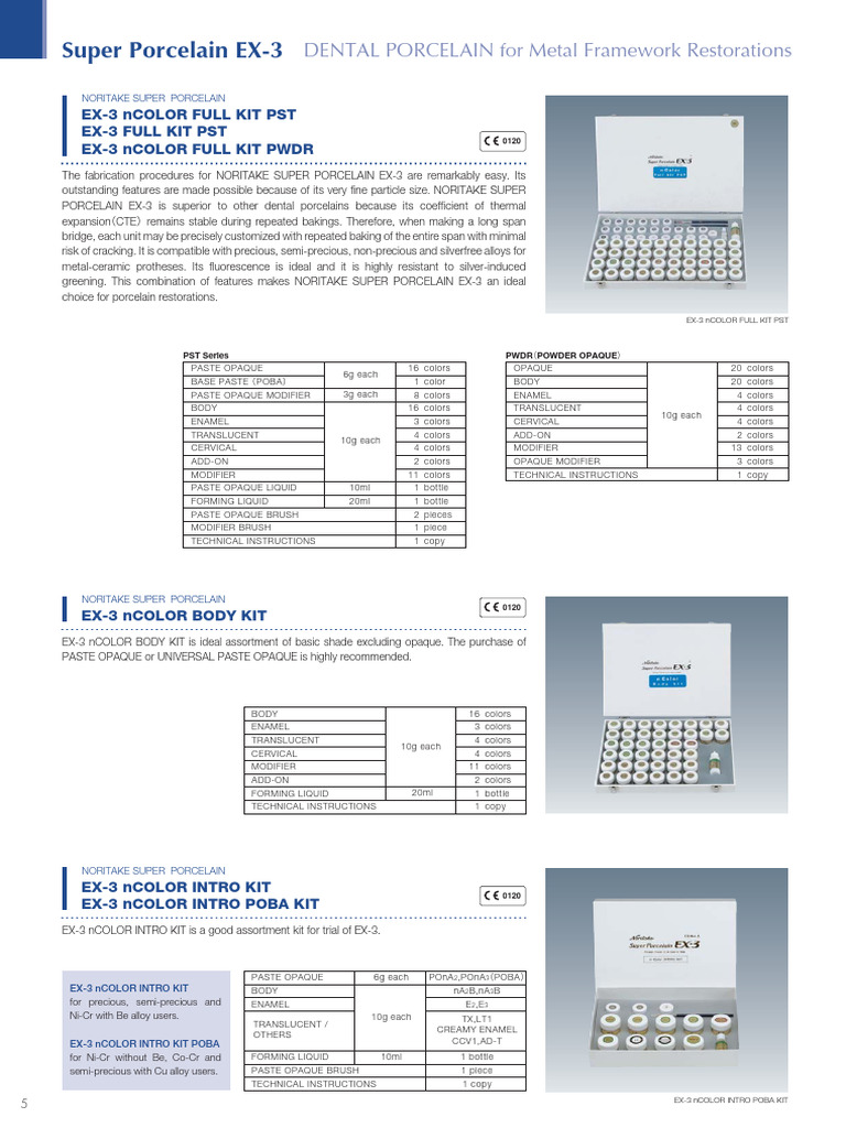 Ex 3 en | PDF | Dentistry Branches | Materials