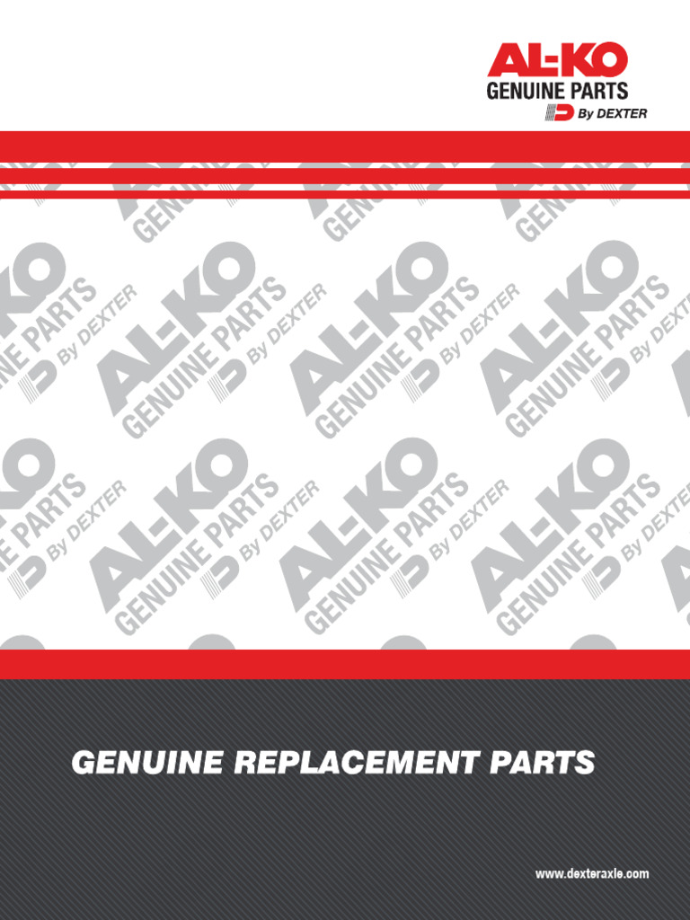 Al Ko Genuine Parts Catalog (Lit 775 00al) | PDF | Axle | Brake