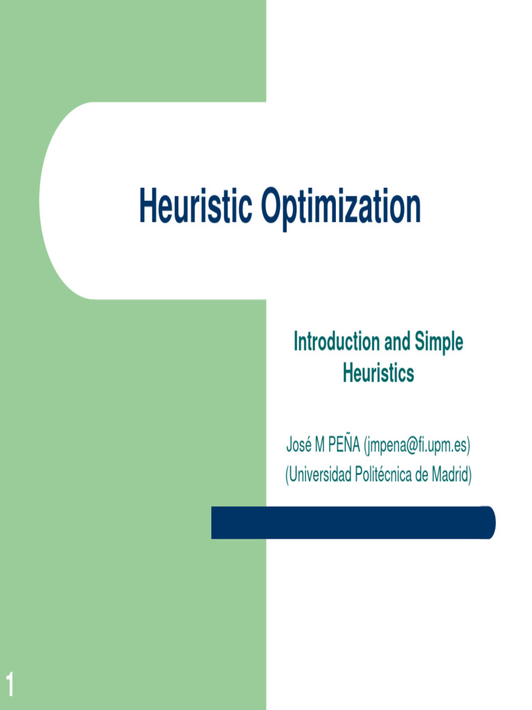 Intro Ho | PDF | Metaheuristic | Mathematical Optimization