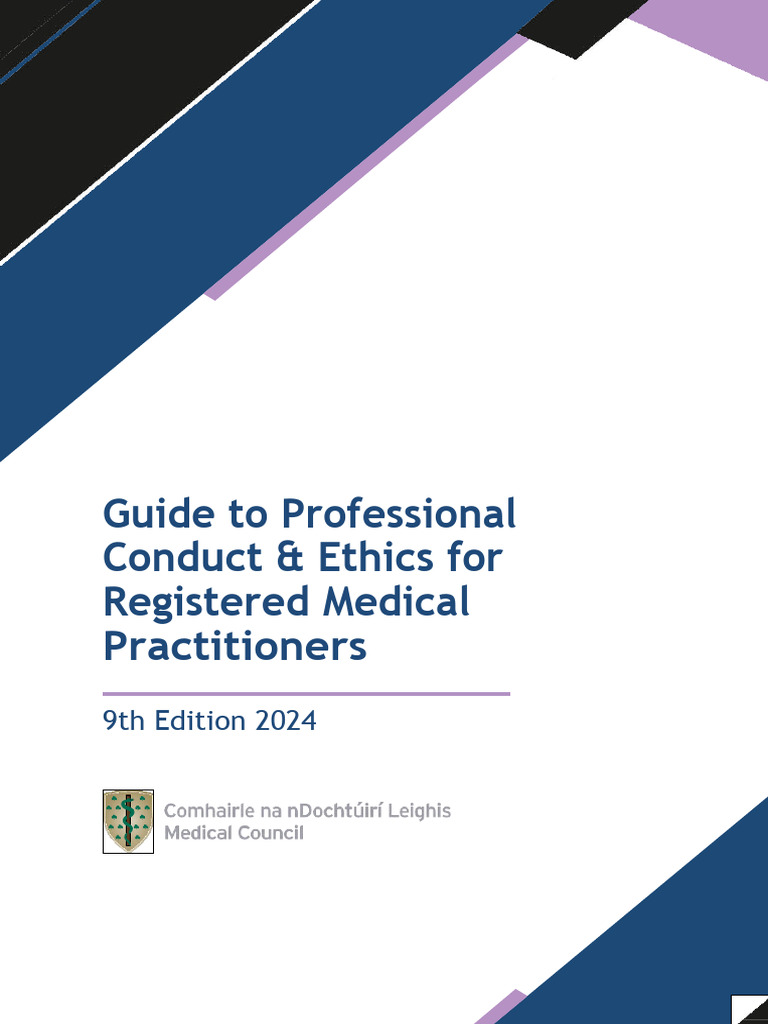 Guide To Professional Conduct and Ethics For Registered Medical ...