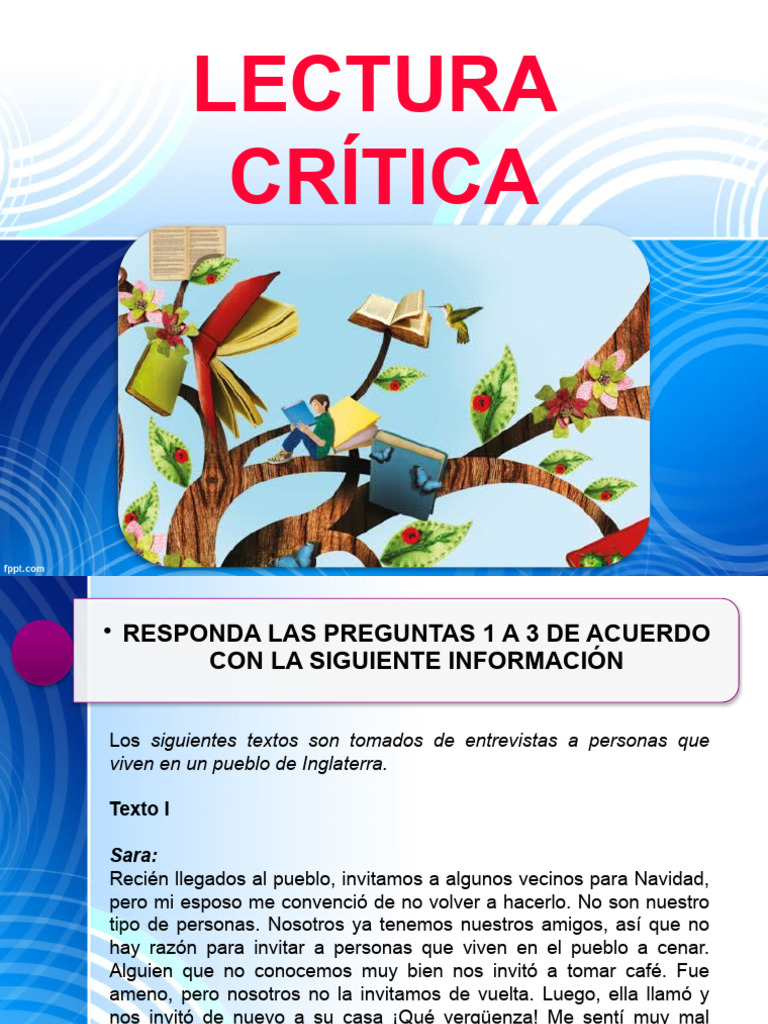 Lectura Crítica | PDF