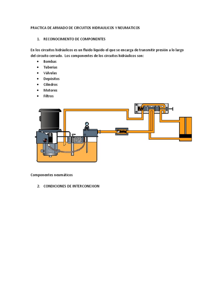 Circuitos Hidráulicos y Neumáticos | PDF