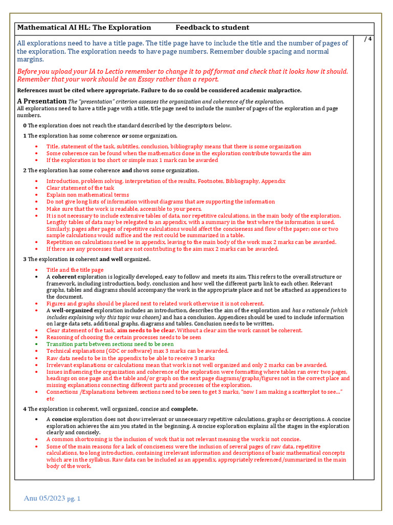 Guidelines for Mathematical AI Exploration | PDF | Mathematics