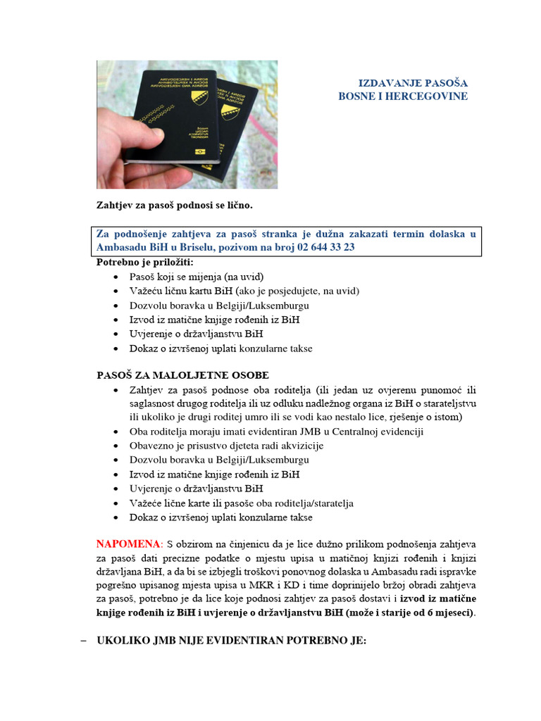 Pasos Bih | PDF