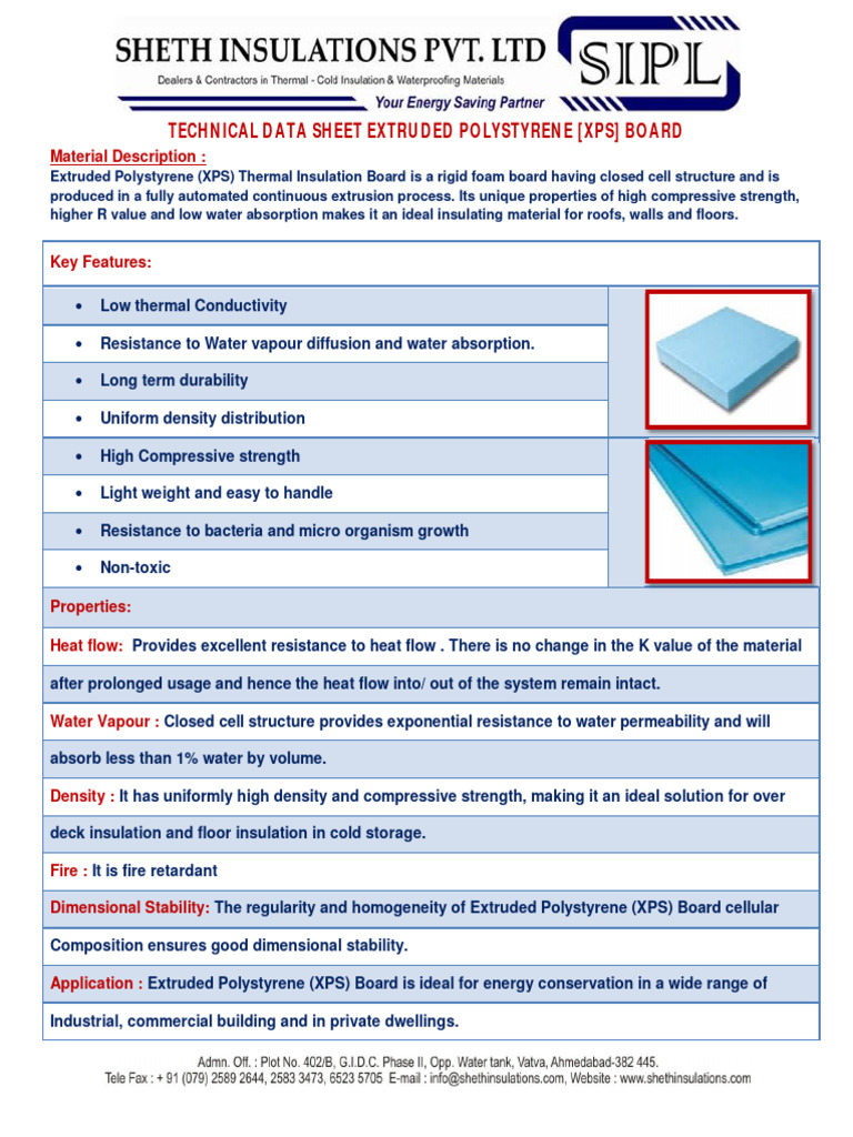 Extruded Polystyrene Insulation Board | PDF | Polystyrene | Thermal ...