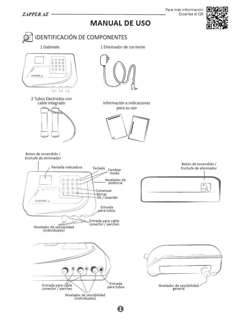 Manual - Zapper AZ | PDF | Frecuencia | Conector eléctrico