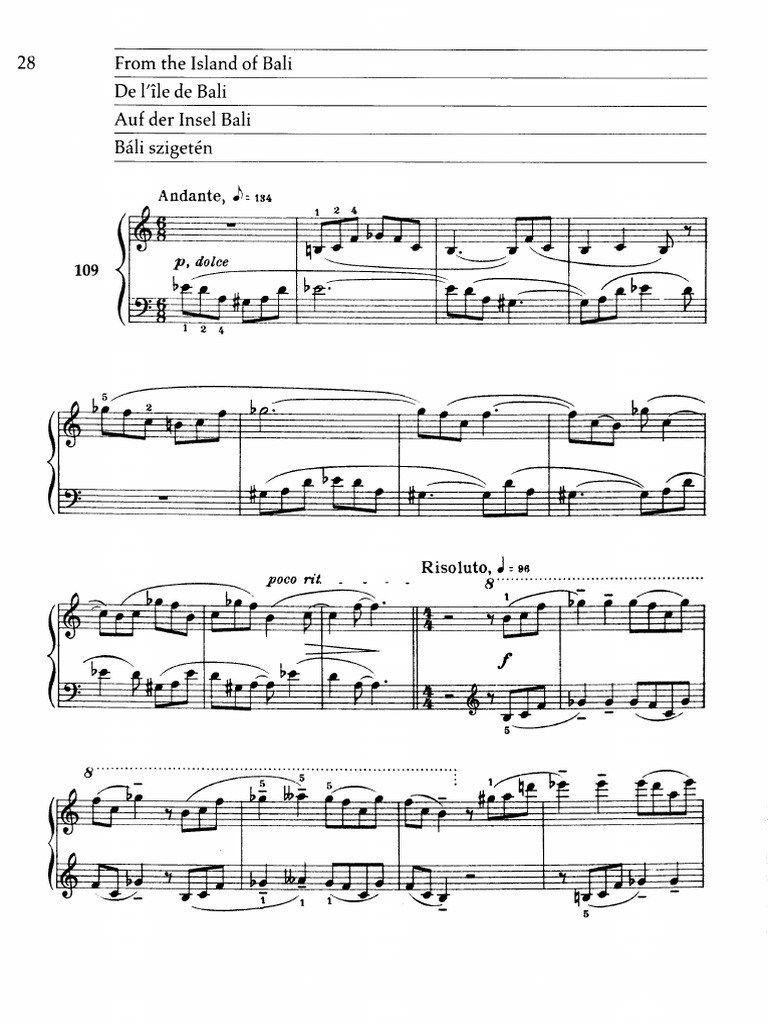 Bartok FromTheIslandOfBali | PDF