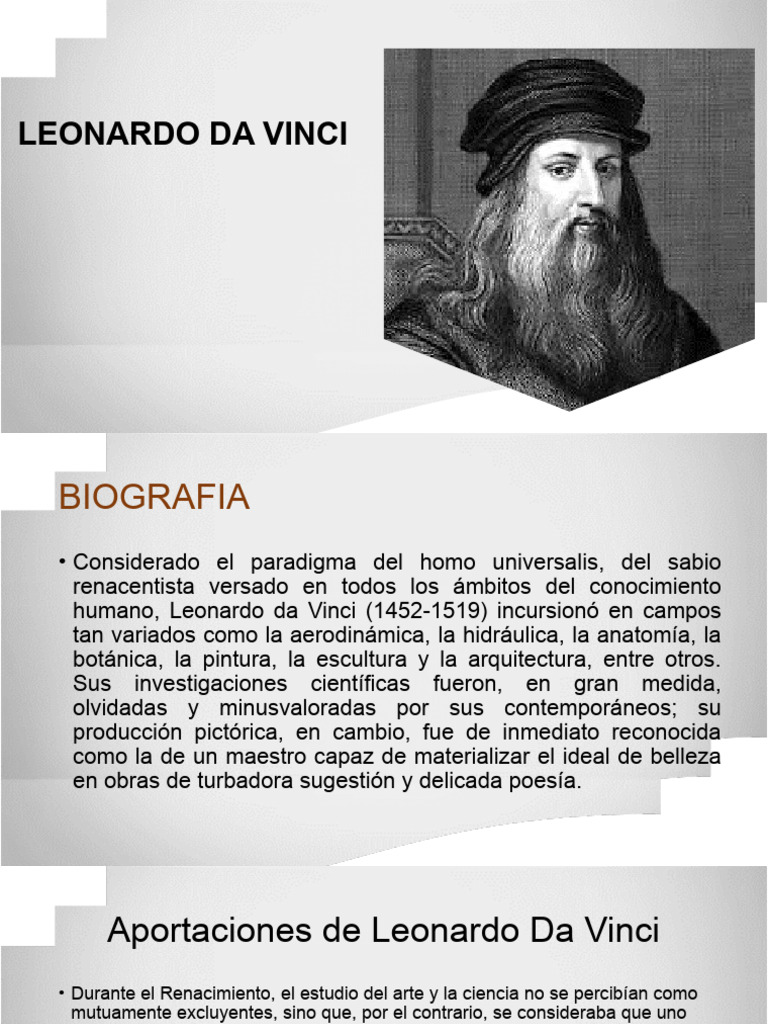 Portafolio Eca Leonardo Da Vinci | Descargar gratis PDF | Leonardo Da ...