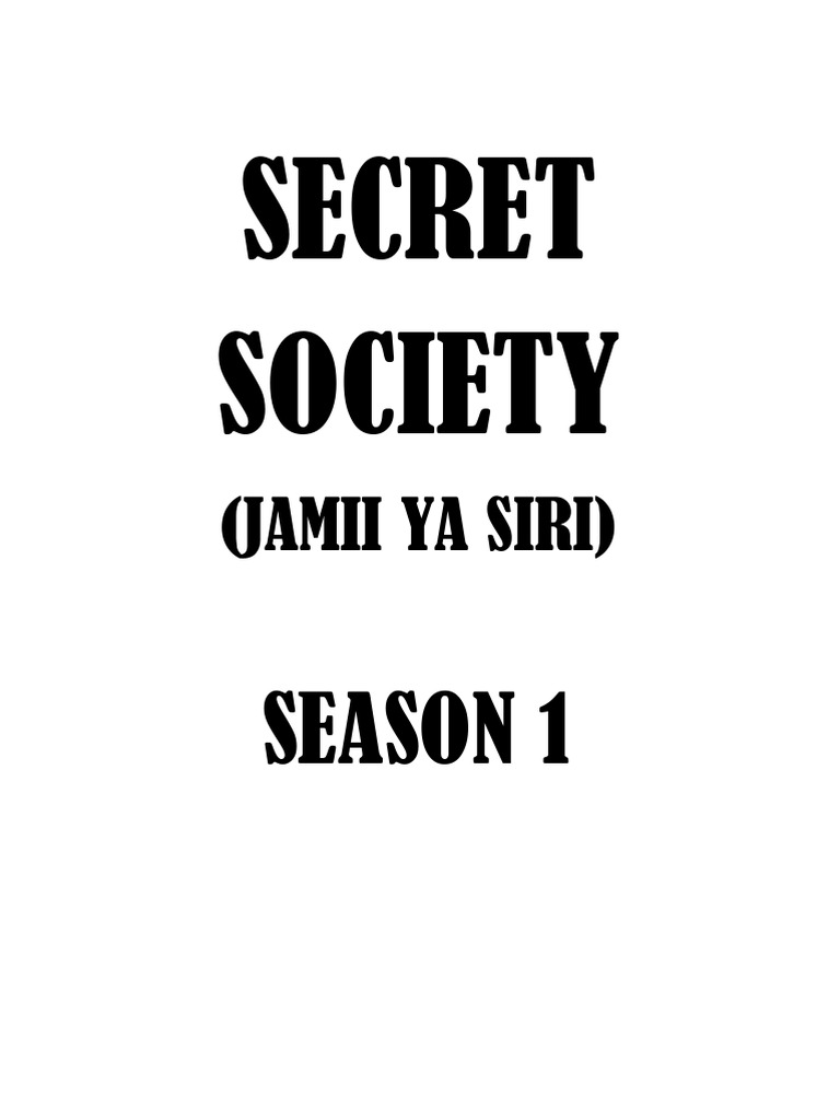 Secret Society s01 | PDF