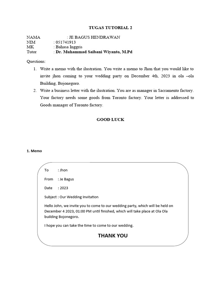 Tugas Tutorial 2-1 | PDF