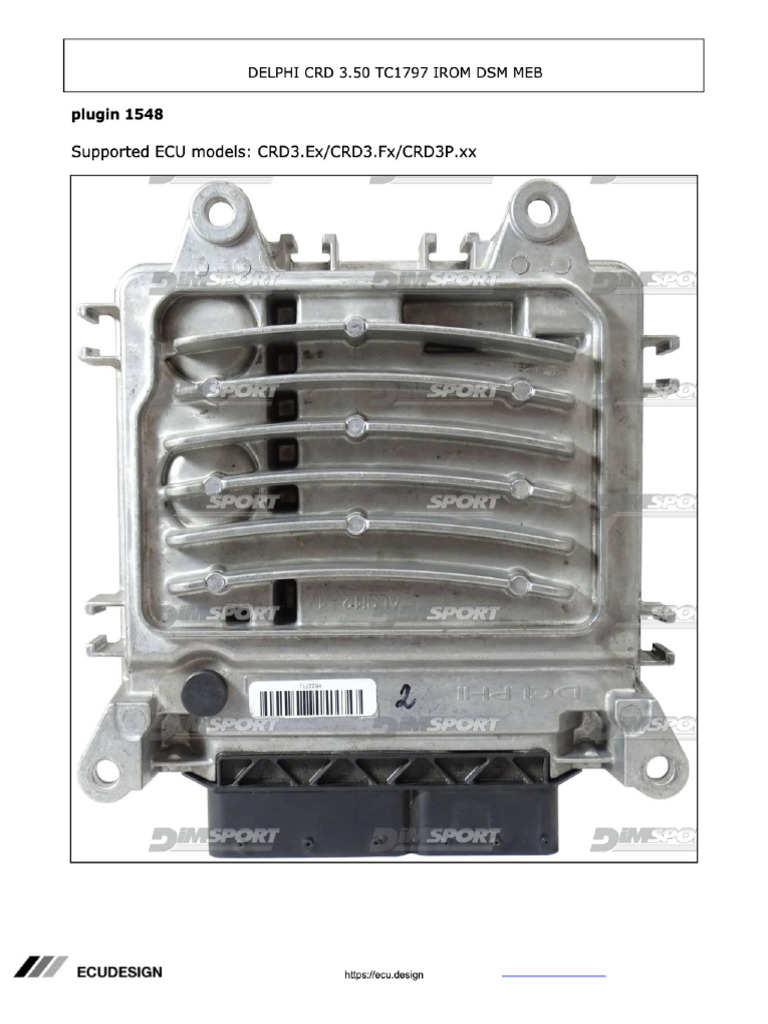 Pinout Delphi CRD3.50 | PDF