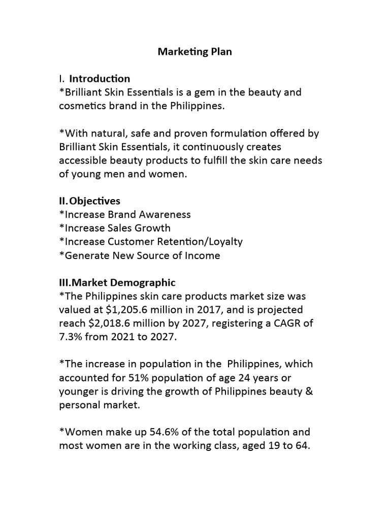 Marketing Plan | PDF