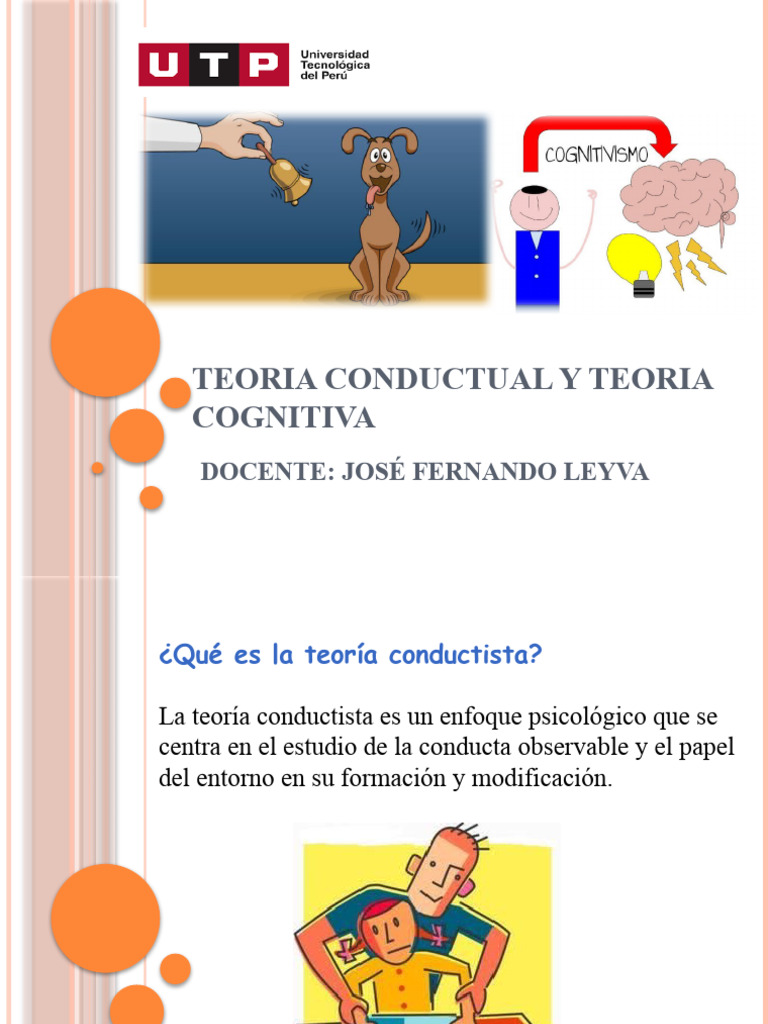 Teoria Cognitiva y Conductista 2 | PDF | Pensamiento | Aprendizaje