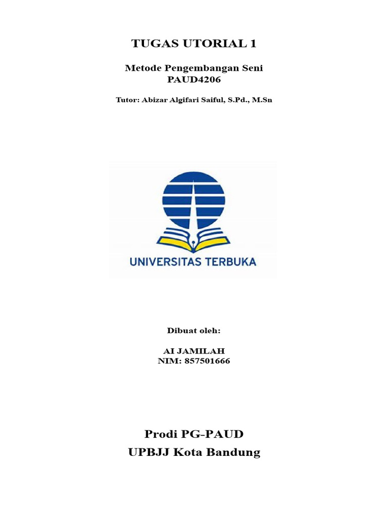 TT 1 Metode Pengembangan Seni AI JAMILAH | PDF