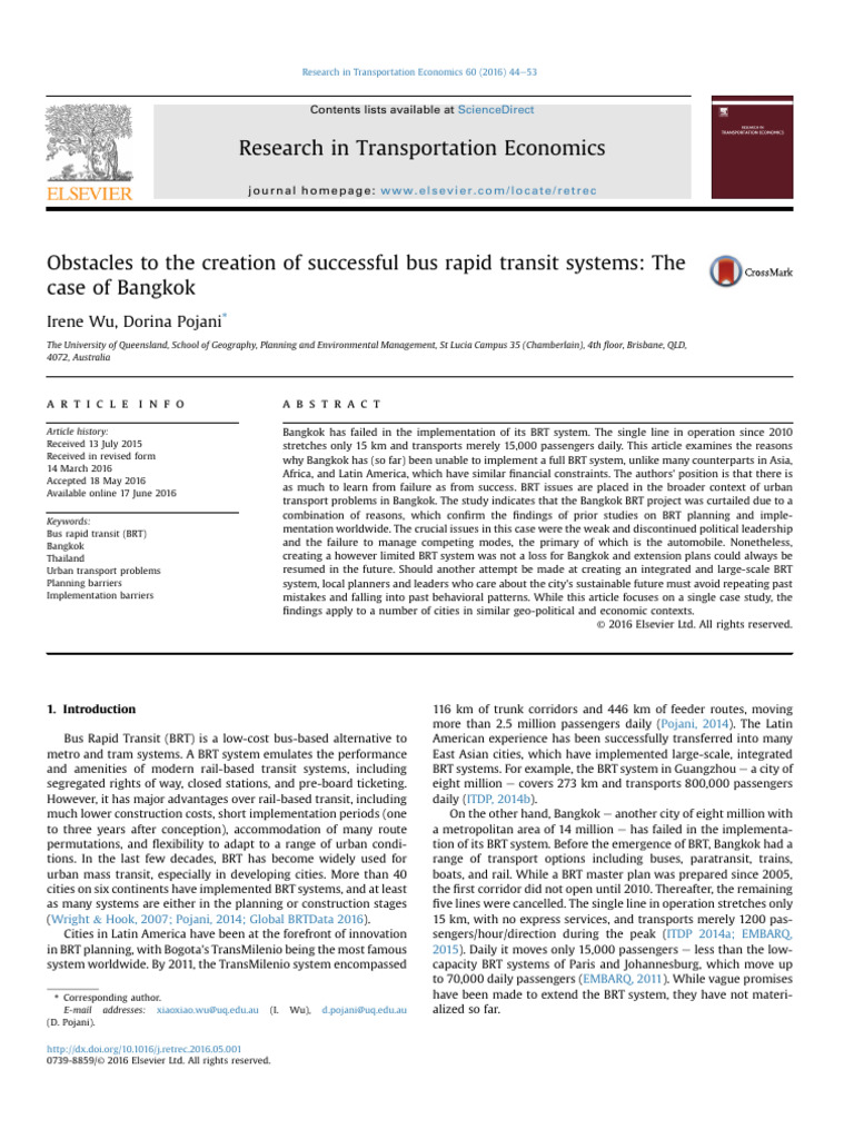 Paper 1 | PDF | Public Transport | Rapid Transit