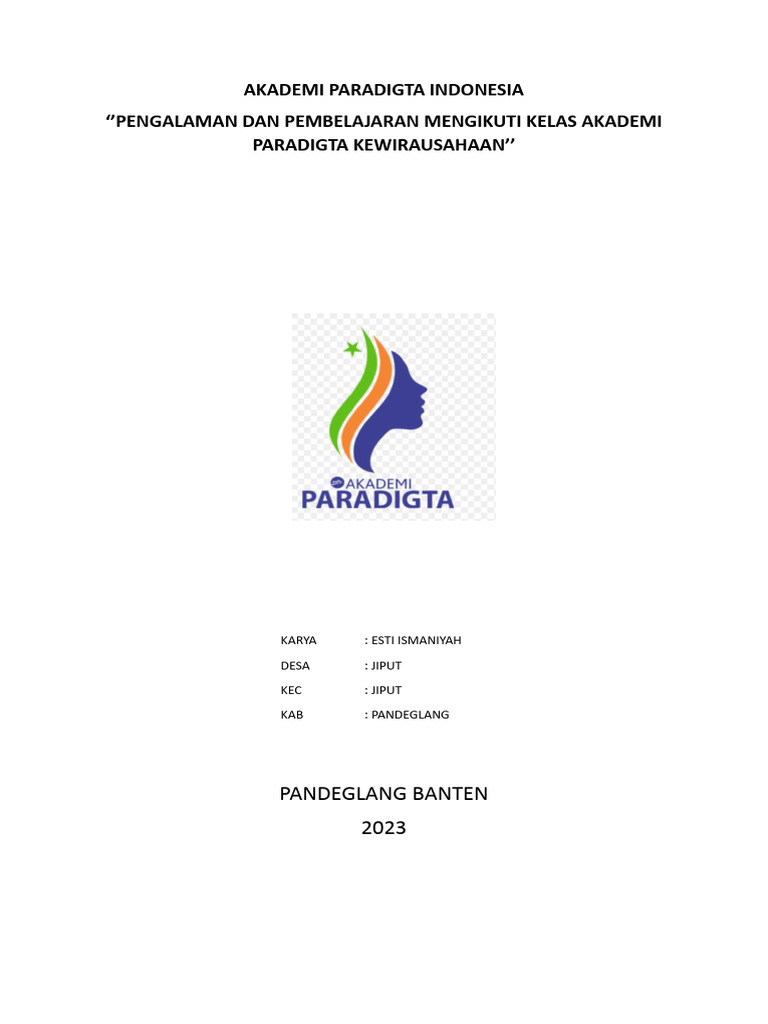 Akademi Paradigta Indonesia | PDF