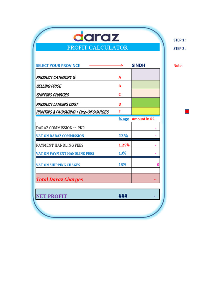 Daraz Profit Calculator by Owais Ahmed | PDF | Computers