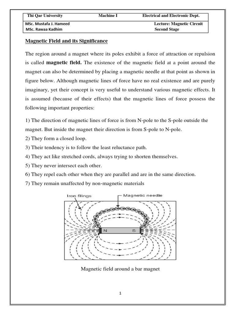 M2 Magnitic Circuit | PDF | Magnetism | Magnetic Field