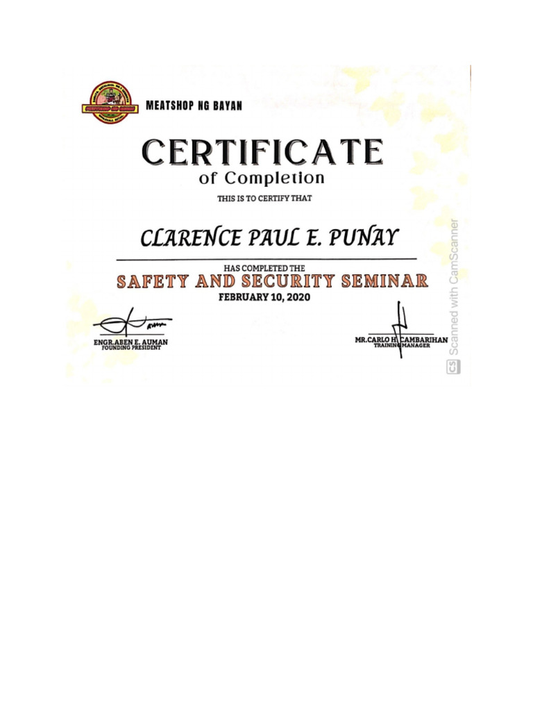 Certificates | PDF