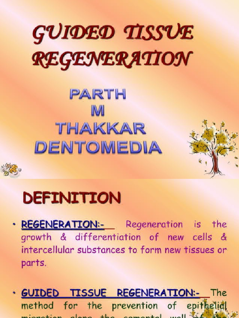 Guided Tissue Regeneration From Search 7 | PDF