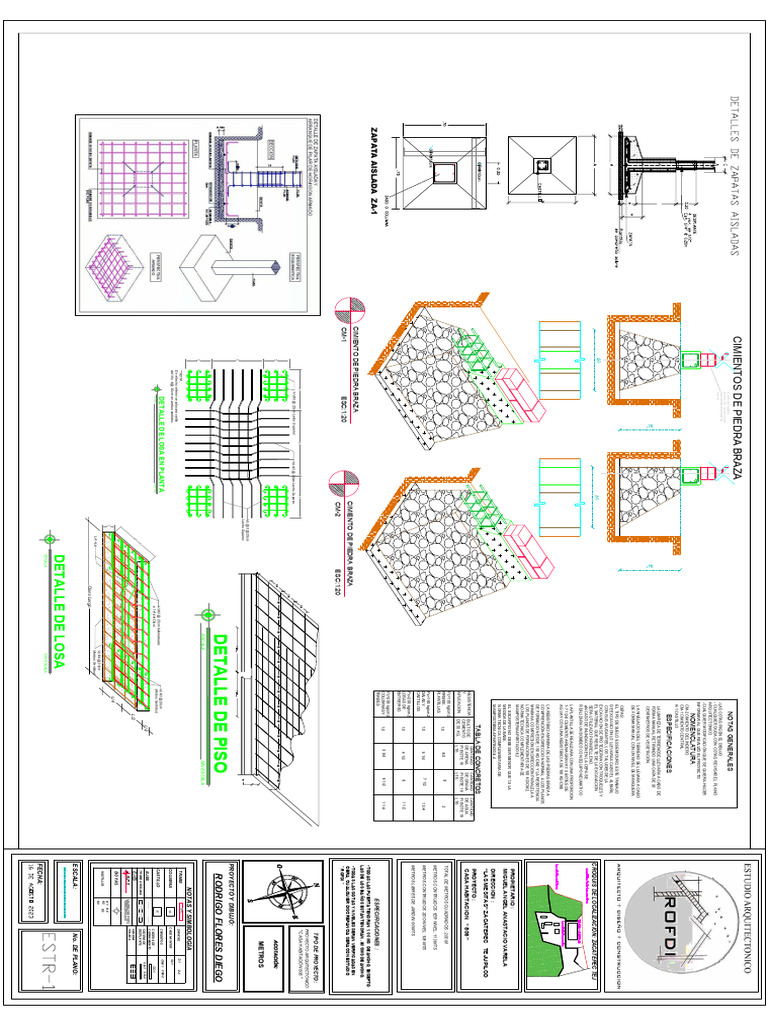 Detalles Estructurales | PDF | Fundación (Ingeniería) | edificio