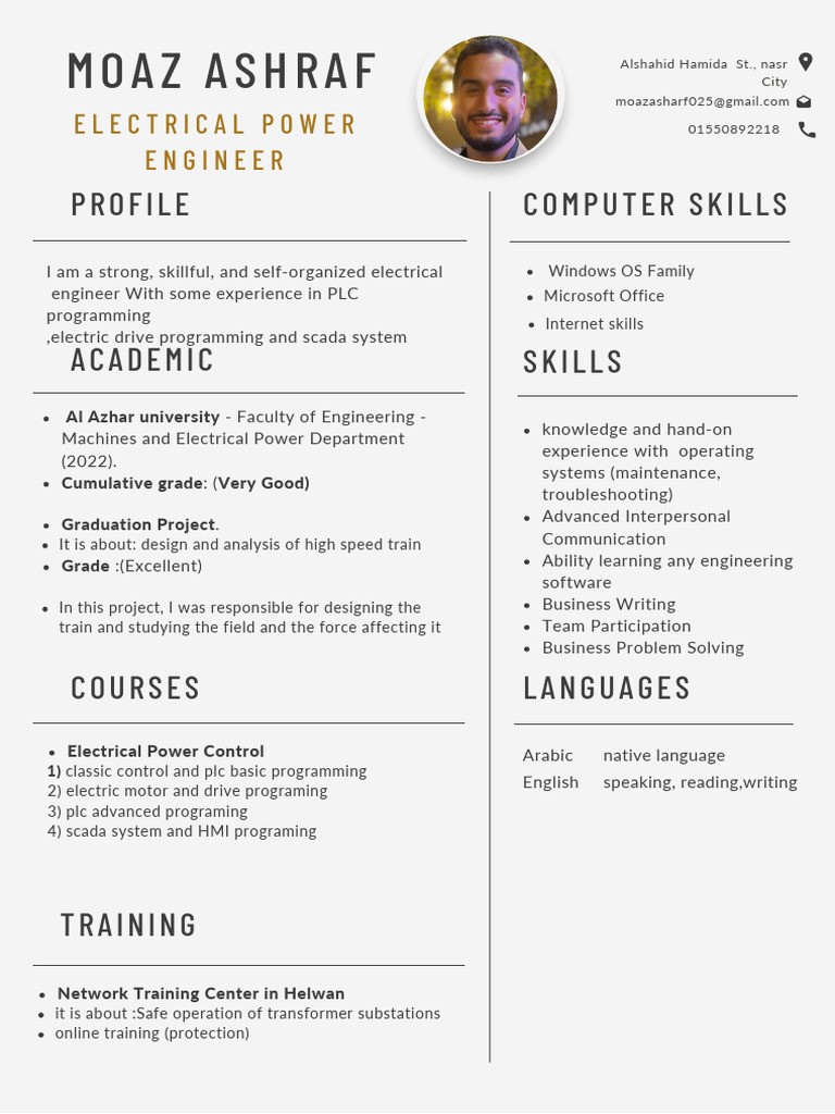 Moaz Ashraf CV | PDF