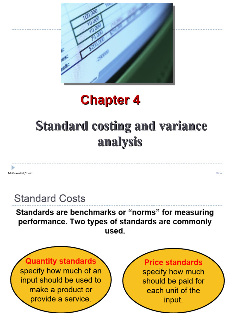 Standard Costing and Variance Analysis | PDF | Labour Economics | Prices