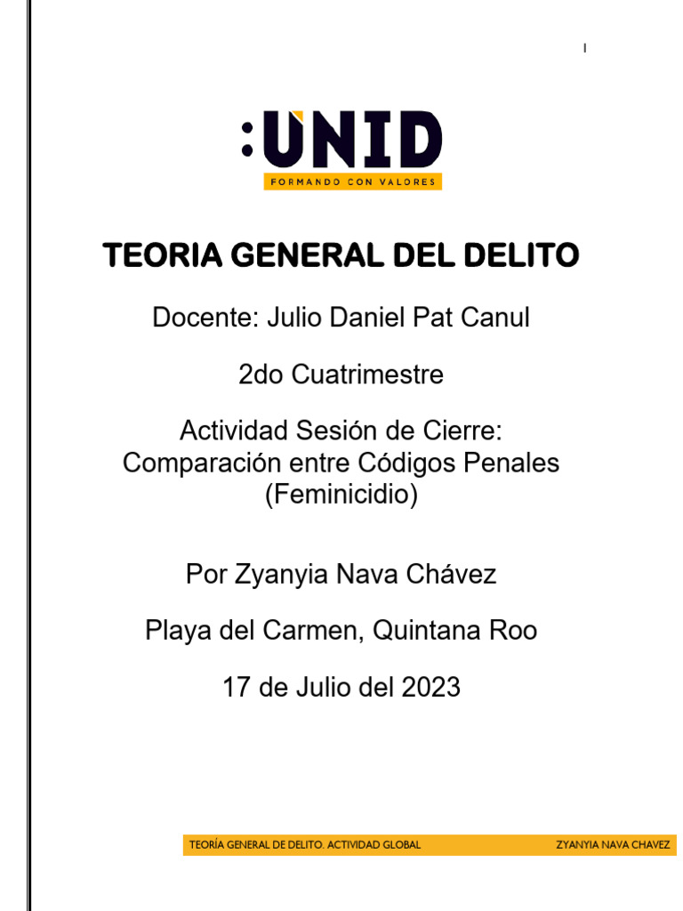 Nava Chavez Zyanyia AF | PDF | La violencia contra las mujeres | Homicidio