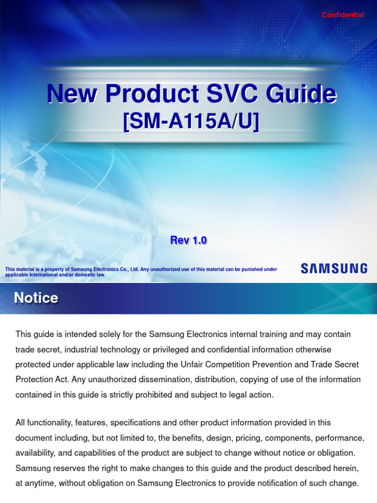 Samsung Galaxy A11 SVC Guide | PDF | Microphone | Smartphone
