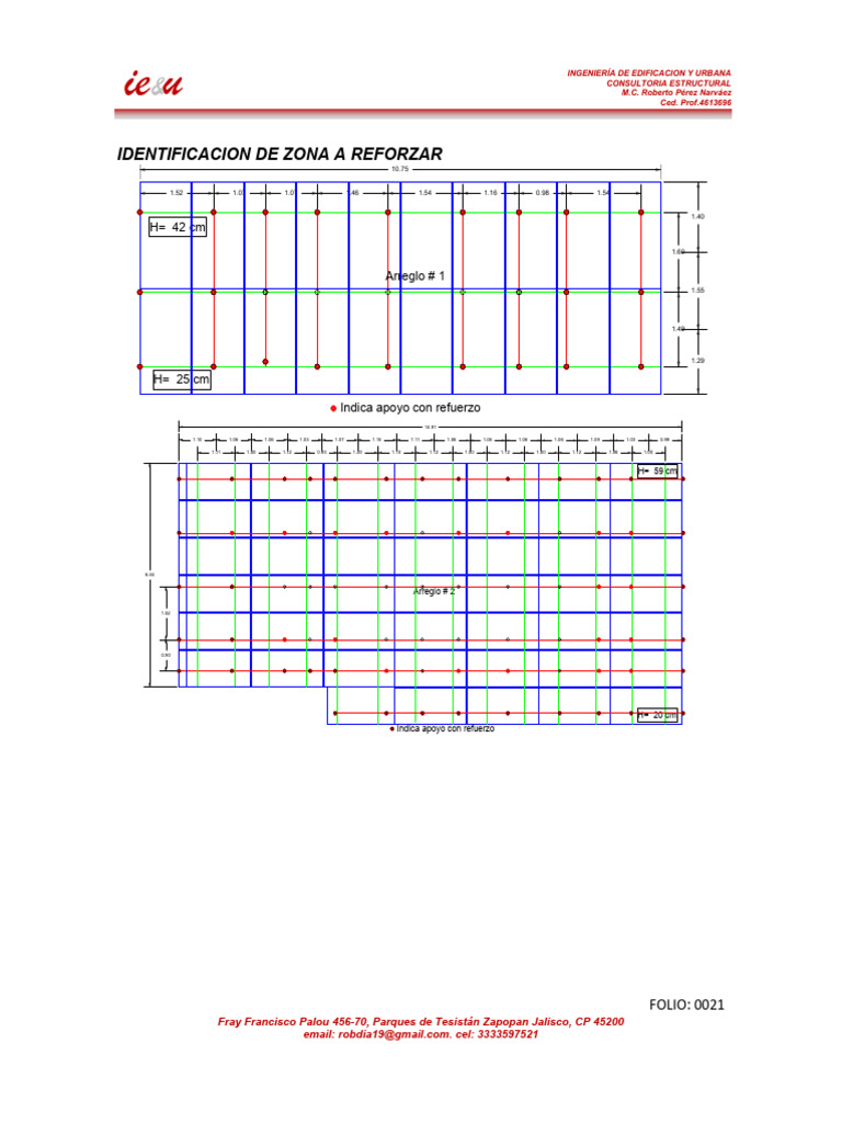03 - Rev - Estructural Soporte Panel Solar - Zona Refuerzo | PDF