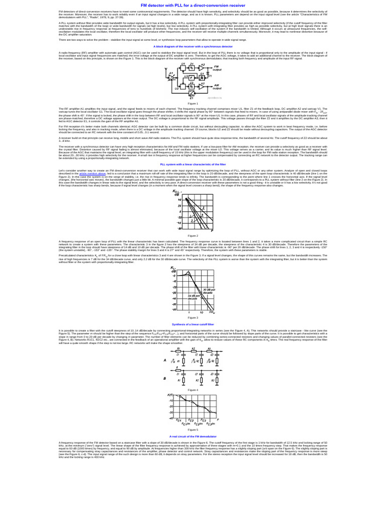 FM Detector With PLL For A Direct-Conversion Receiver | PDF | Detector ...